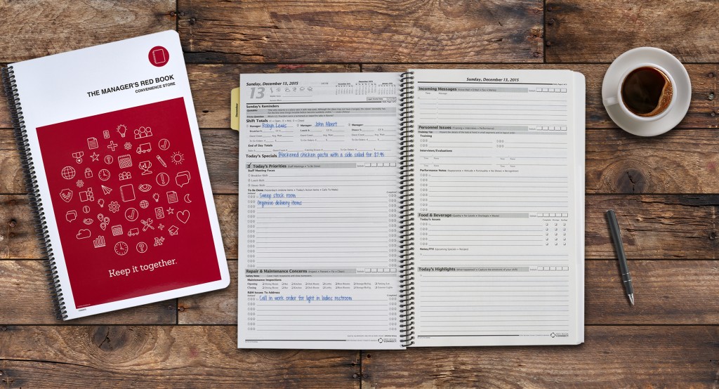 Manager's Red Book on Table - Red Book Solutions